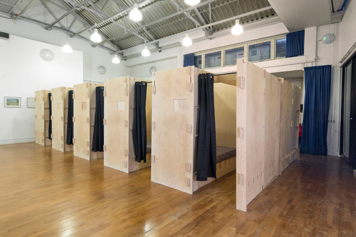 Sleeping pods installed in South London homeless shelter